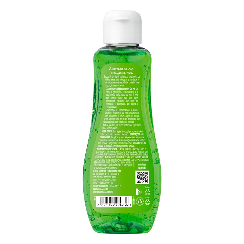 Gel Pós Sol Australian Gold Shooting Aloe 125g - Drogaria Sao Paulo