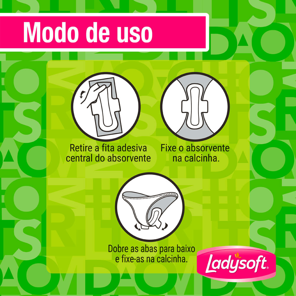 Absorvente Ladysoft Normal Suave Com Abas 96 Unidades - Drogaria Sao Paulo