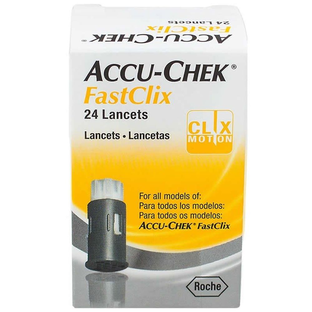 Lancetas Fastclix - Accu-chek (24 Lancetas) - Drogaria Sao Paulo