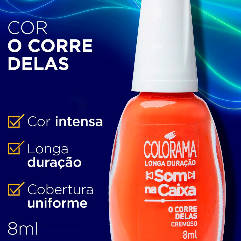 Esmalte Colorama Som na Caixa o Corre Delas Cremoso 8ml - Drogaria Sao ...