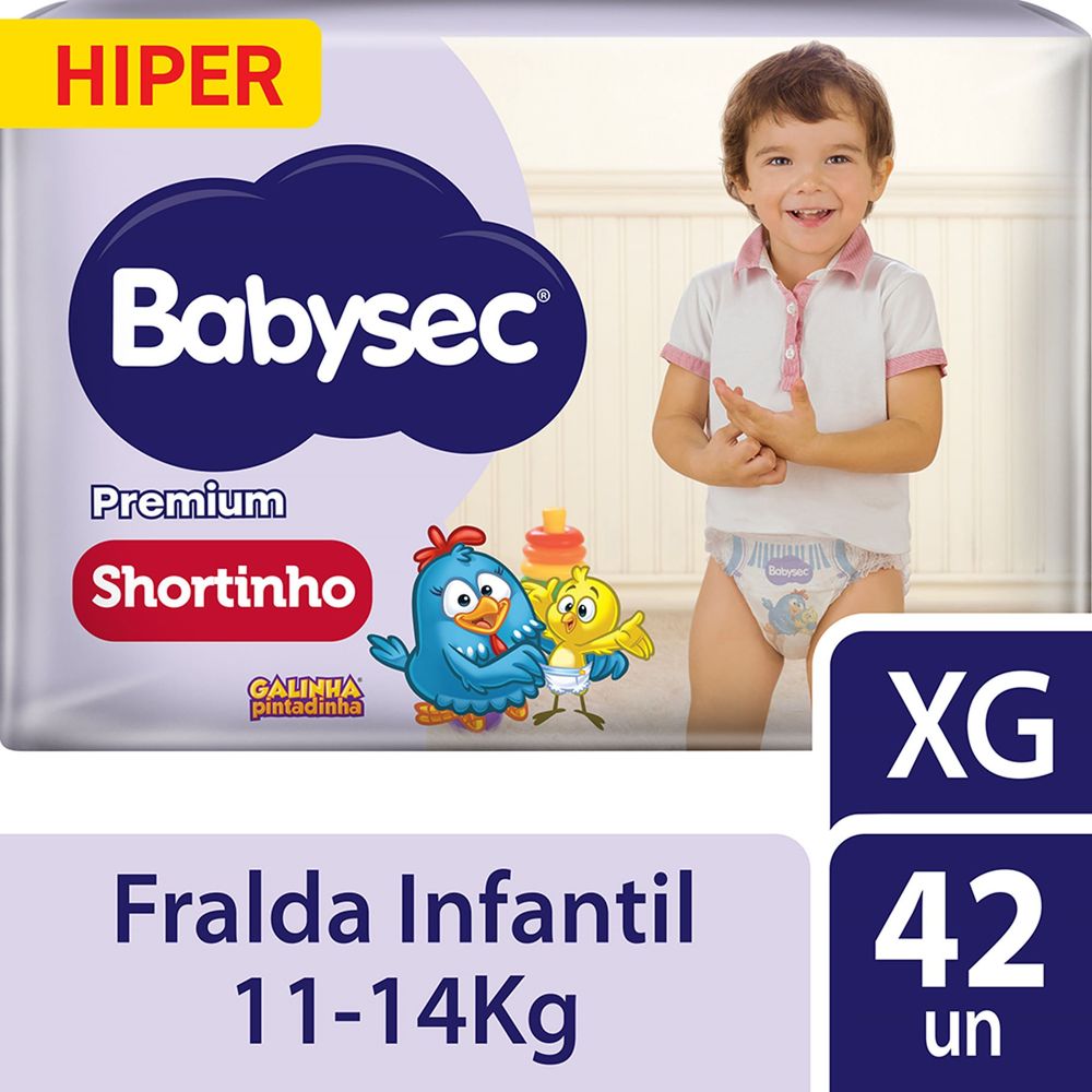Fralda Babysec Shortinho Xg 42 Unidades - Drogaria Sao Paulo