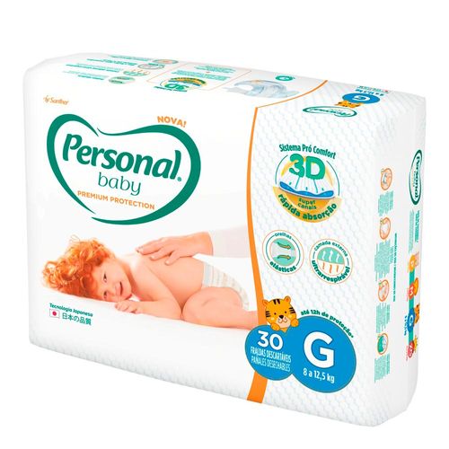 Fralda Personal Baby Premium Protection G 30 Unidades - Drogaria Sao Paulo