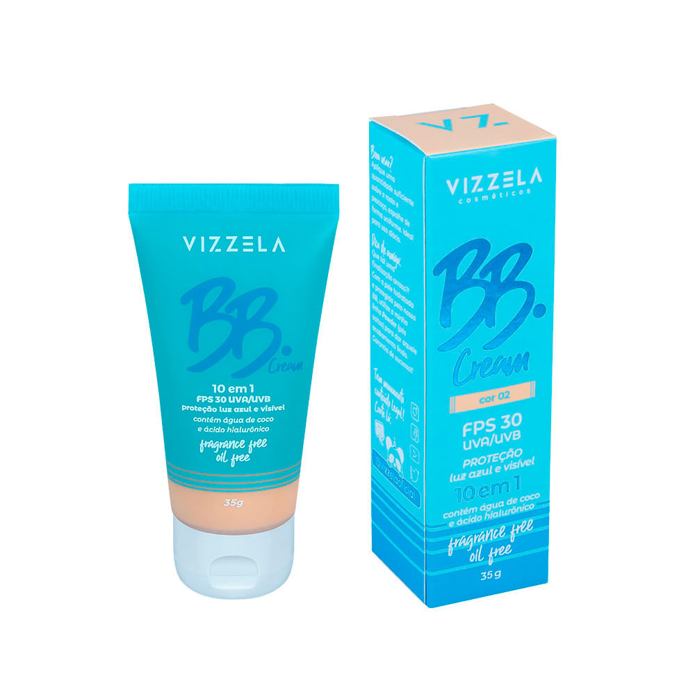 BB Cream Vizzela FPS30 Cor 02 35g - Drogaria Sao Paulo