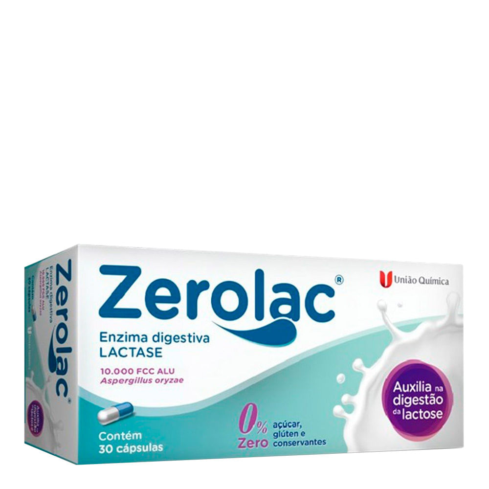 Zerolac 10.000FCC União Química 30 Cápsulas - Drogaria Sao Paulo