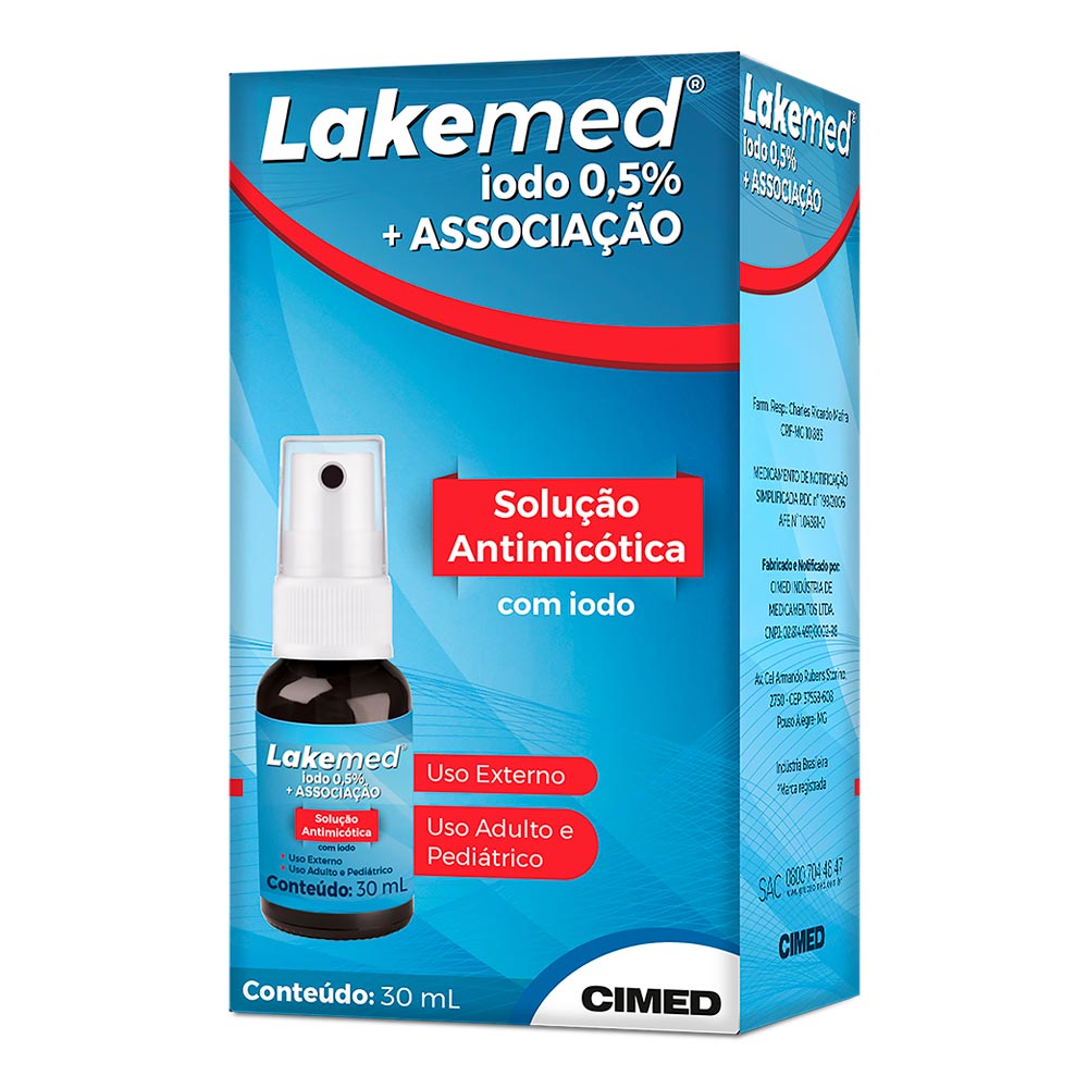Iodo Lakemed Caixa 30ml Solução - Drogaria Sao Paulo