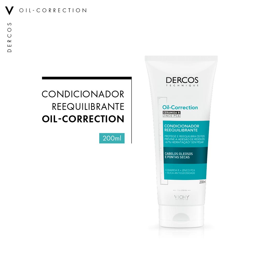 Condicionador Dercos Oil Correction Reequilibrante 200ml - Drogaria Sao ...