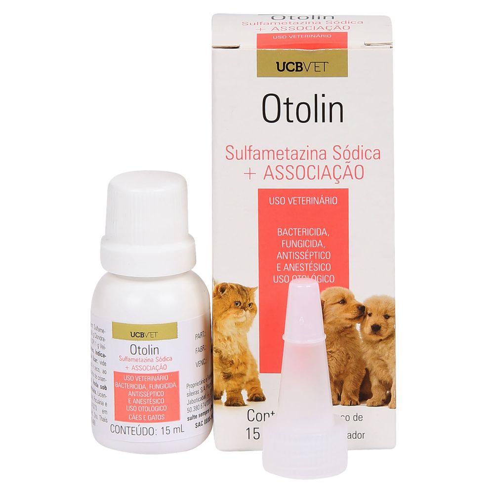 Otolin UCBVET 15ml - Drogaria Sao Paulo