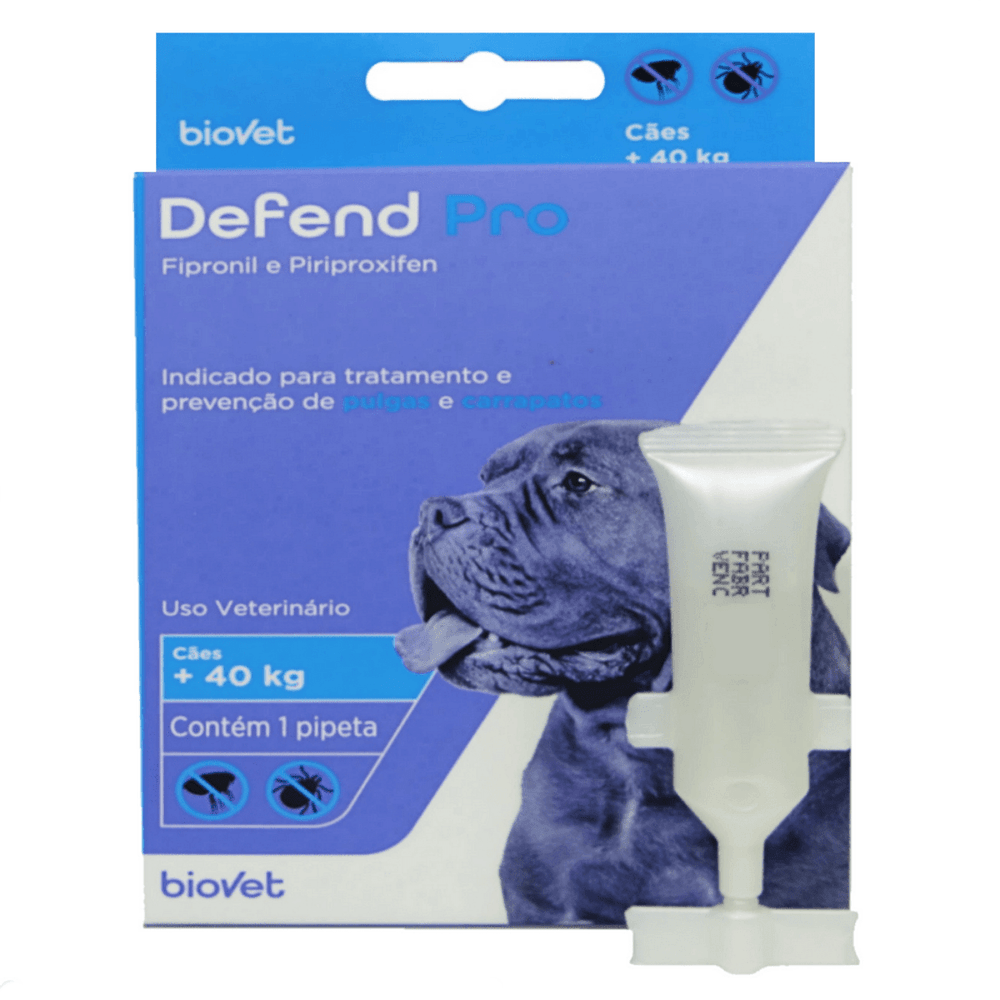 Defend Pro Cães Acima 40kg Kit com 12 unidades Biovet - Drogaria Sao Paulo