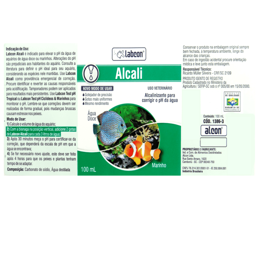 Kit Alcon Labcon Alcalizante Alcali 100ml - com 2 unidades - Drogaria ...
