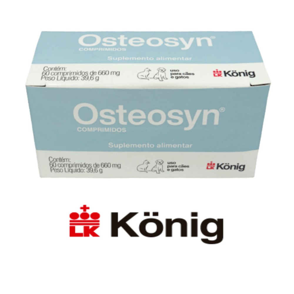Suplemento Alimentar Osteosyn König 660mg p/ Cães Pequenos e Médios c ...