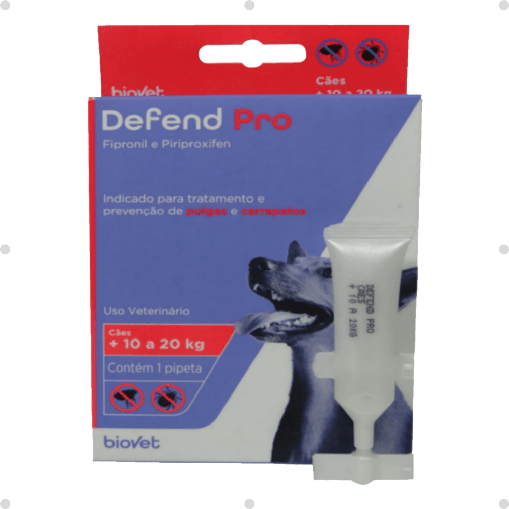 Kit 10 Defend Pro Cães (11 - 20kg) - Biovet - Drogaria Sao Paulo