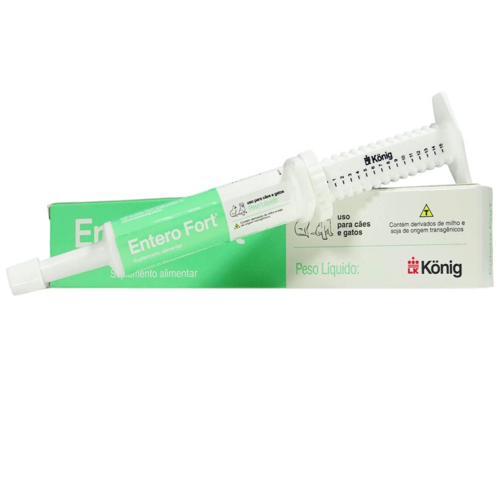 Suplemento Alimentar Entero Fort Pasta König 15g p/ Cães e Gatos ...