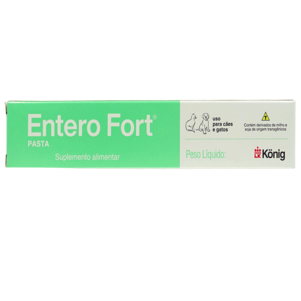Kit 2 Suplemento Alimentar Entero Fort Pasta König 30g p/ Cães e Gatos ...