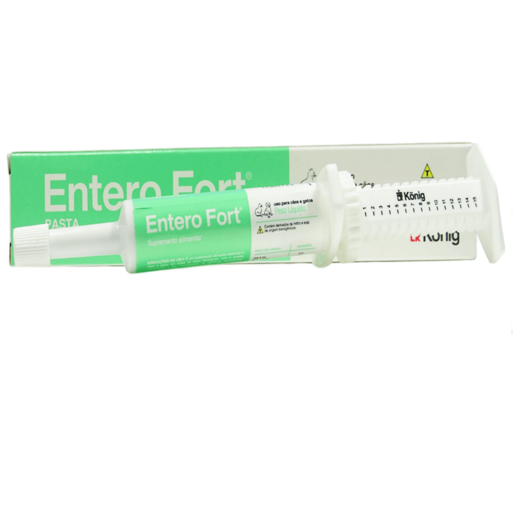 Suplemento Alimentar Entero Fort Pasta König 30g p/ Cães e Gatos ...