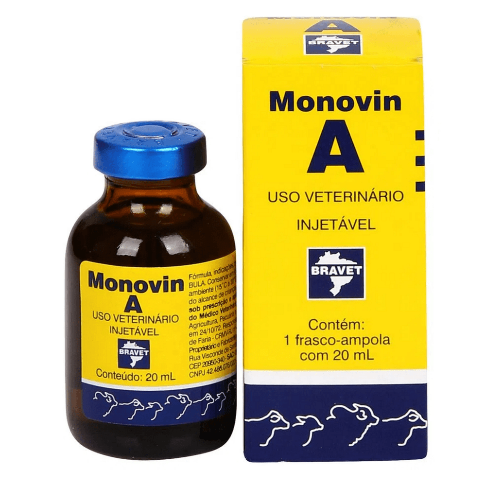 Kit Monovin C 20ml + Monovin A 20ml - Bravet - Drogaria Sao Paulo