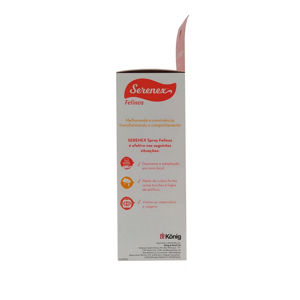 Serenex Spray 70ml P/ Gatos - Konig - Drogaria Sao Paulo