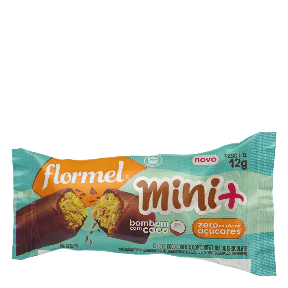 Bombom Flormel com Coco Mini + Pacote 12g - Drogaria Sao Paulo