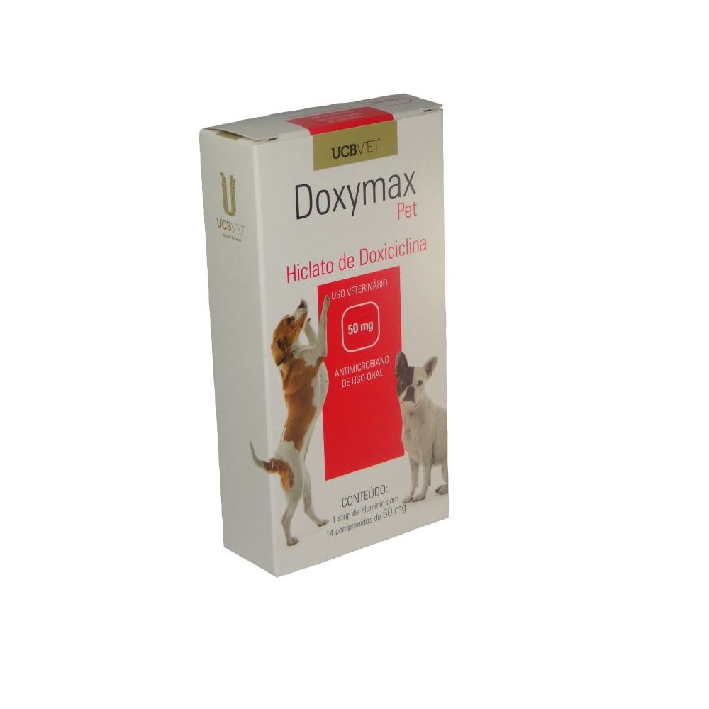 Antimicrobiano Doxymax Pet 50mg C/14 comprimidos UCBVET - Drogaria Sao ...