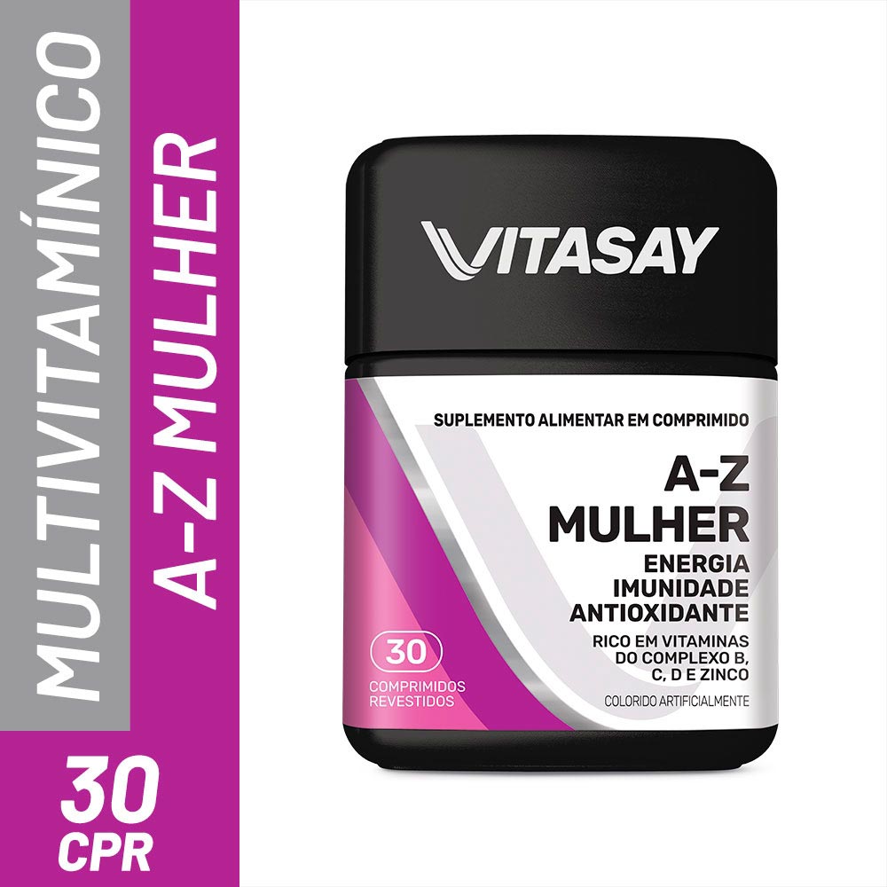 Suplemento Alimentar Vitasay Mulher A-Z 30 Comprimidos - Drogaria Sao Paulo