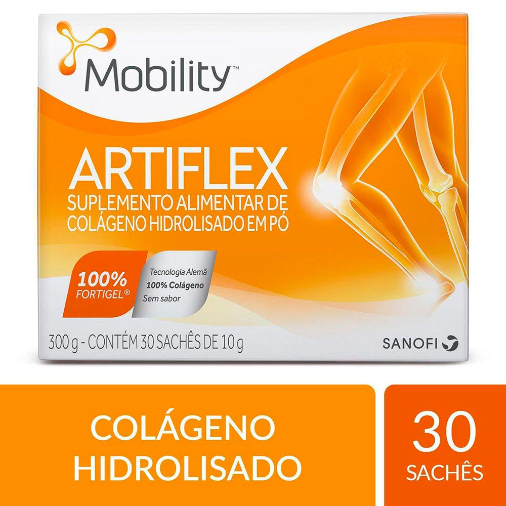 Colágeno Hidrolisado Em Pó Mobility Artiflex 10g 30 Sachês - Drogaria ...