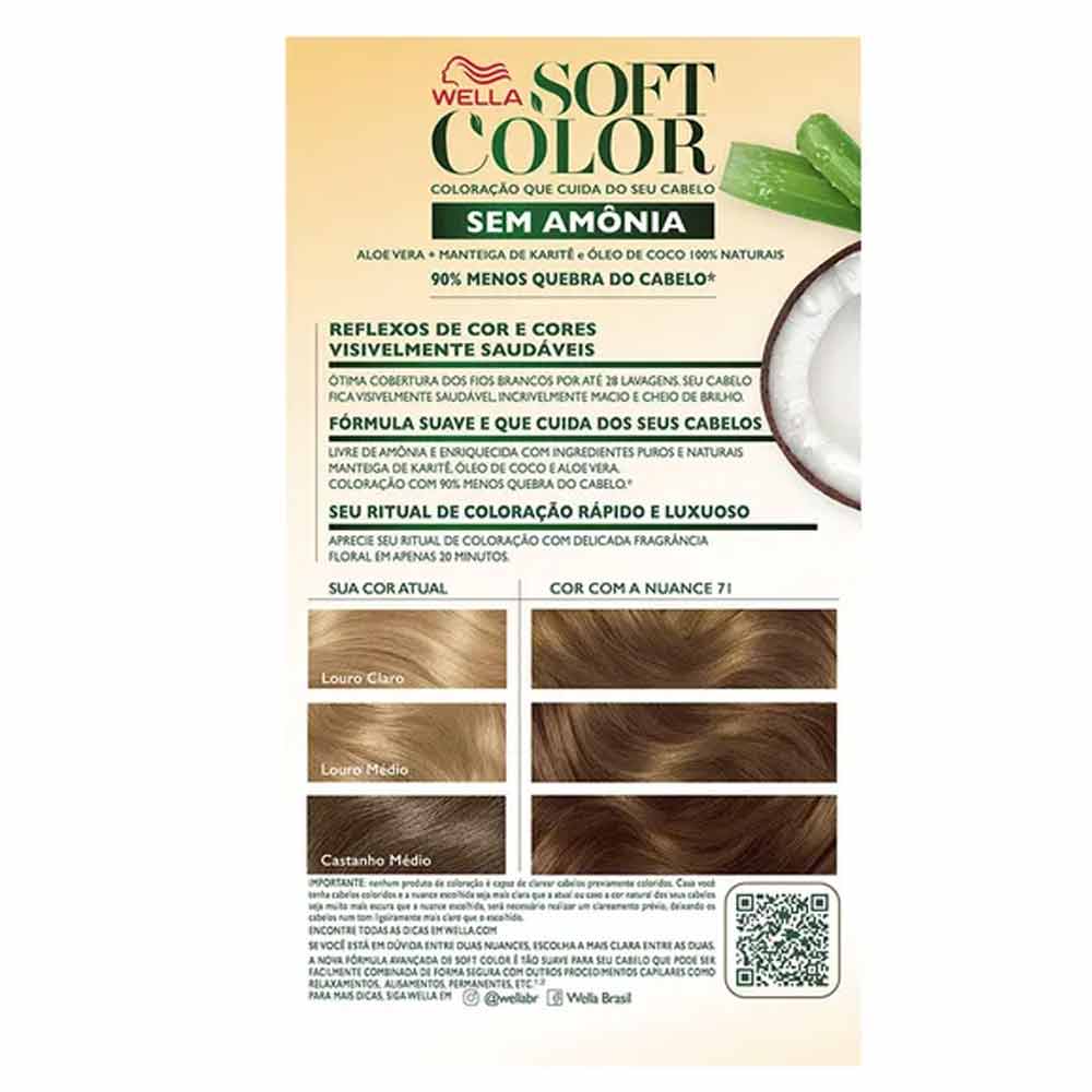 Kit Tonalizante Soft Color Louro Acinzentado - 71 - Drogaria Sao Paulo