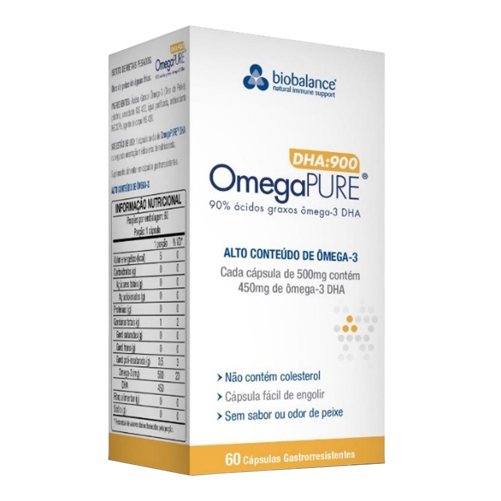 OmegaPure DHA 900 Biobalance 60 cápsulas - Drogaria Sao Paulo