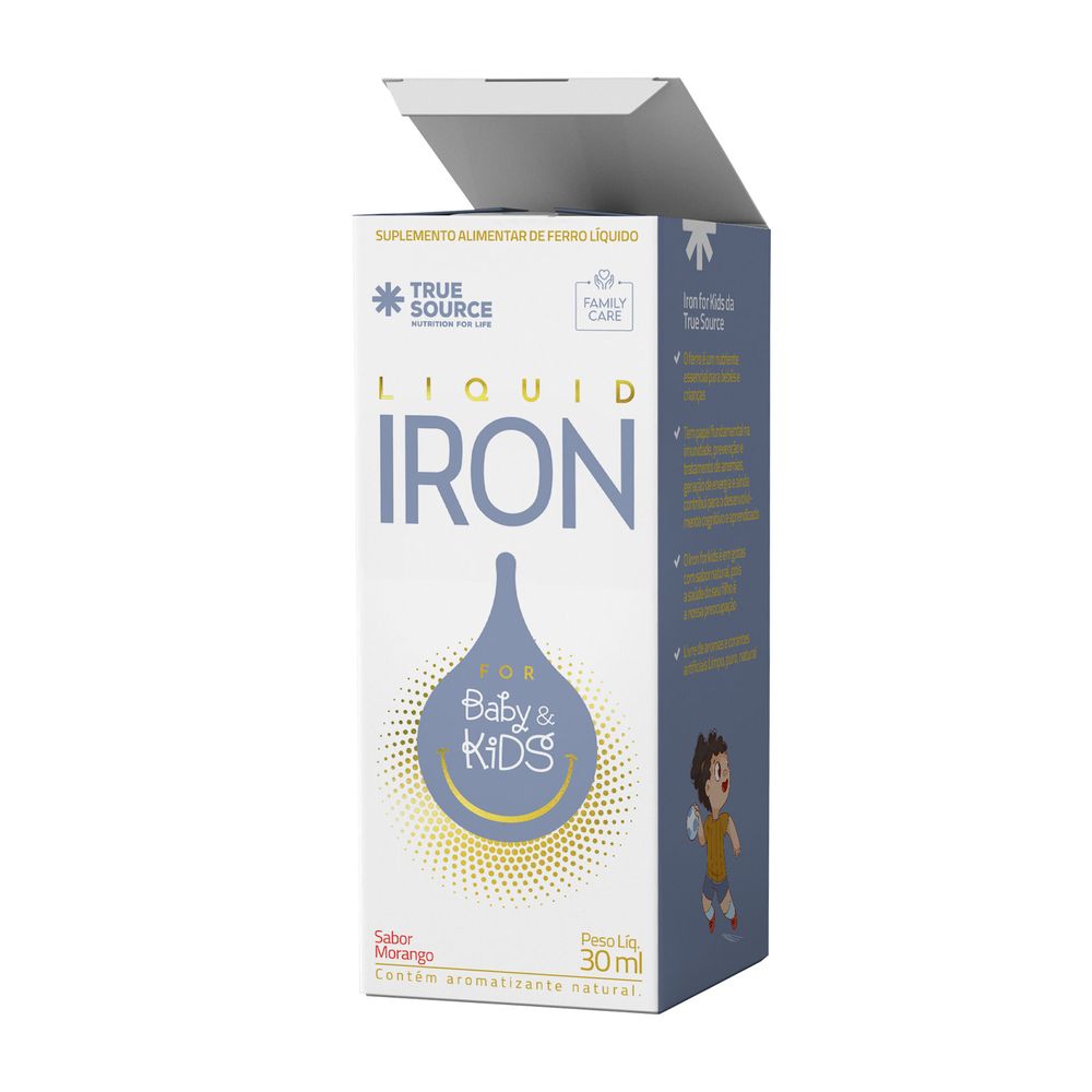 Multivitamínico Iron liquido 30 ML True Source - Drogaria Sao Paulo