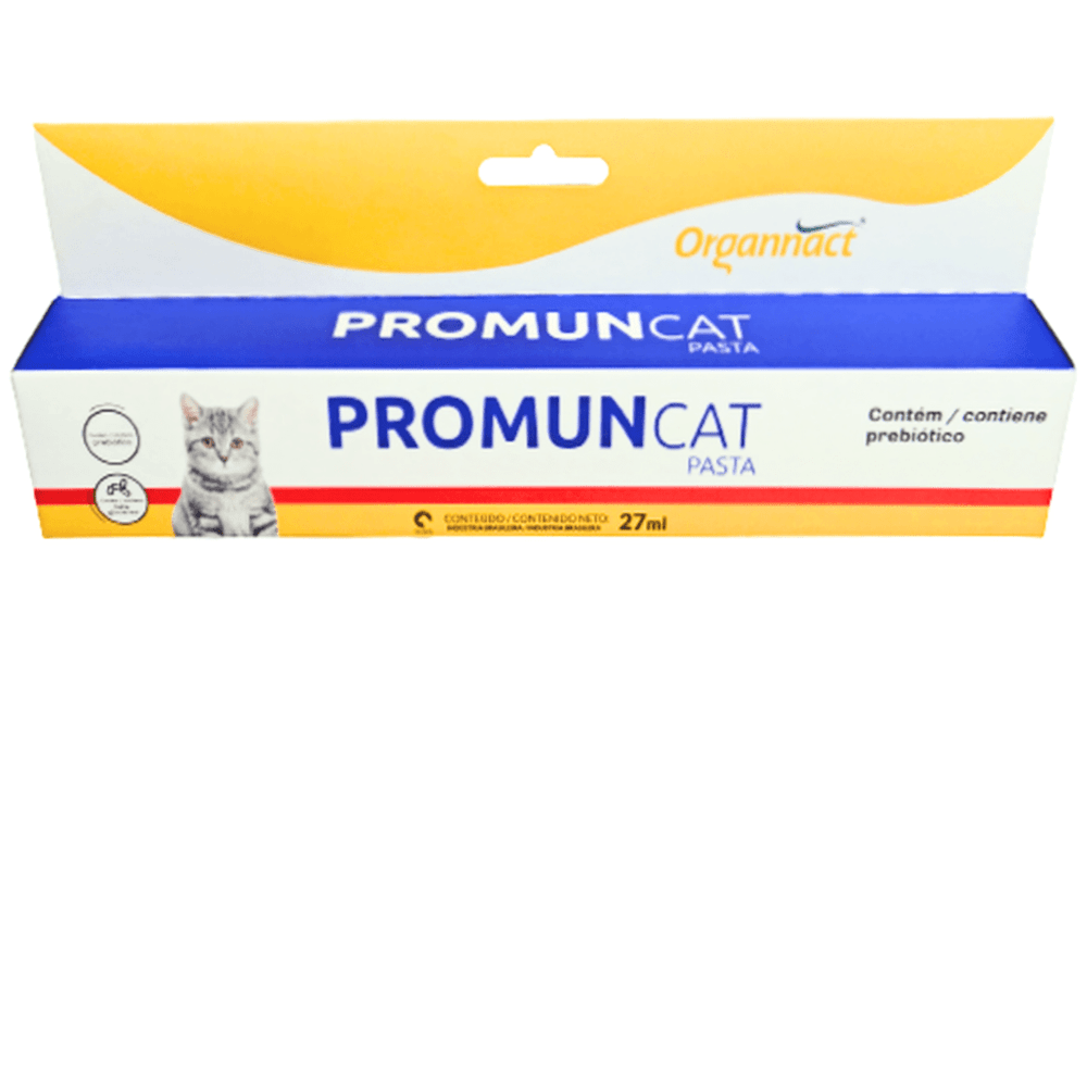 Promun Cat Pasta 27ml Suplemento Vitamínico Para Gatos Organnact ...