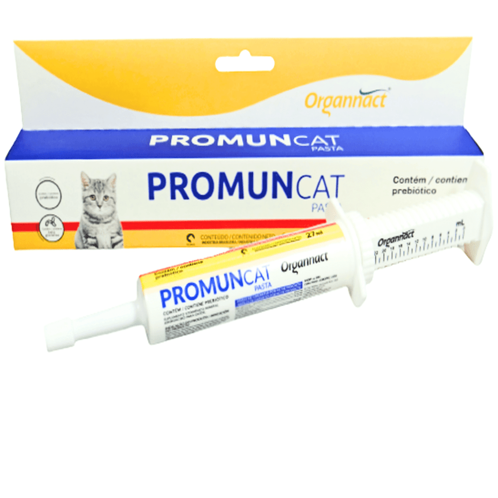 Promun Cat Pasta 27ml Suplemento Vitamínico Para Gatos Organnact ...