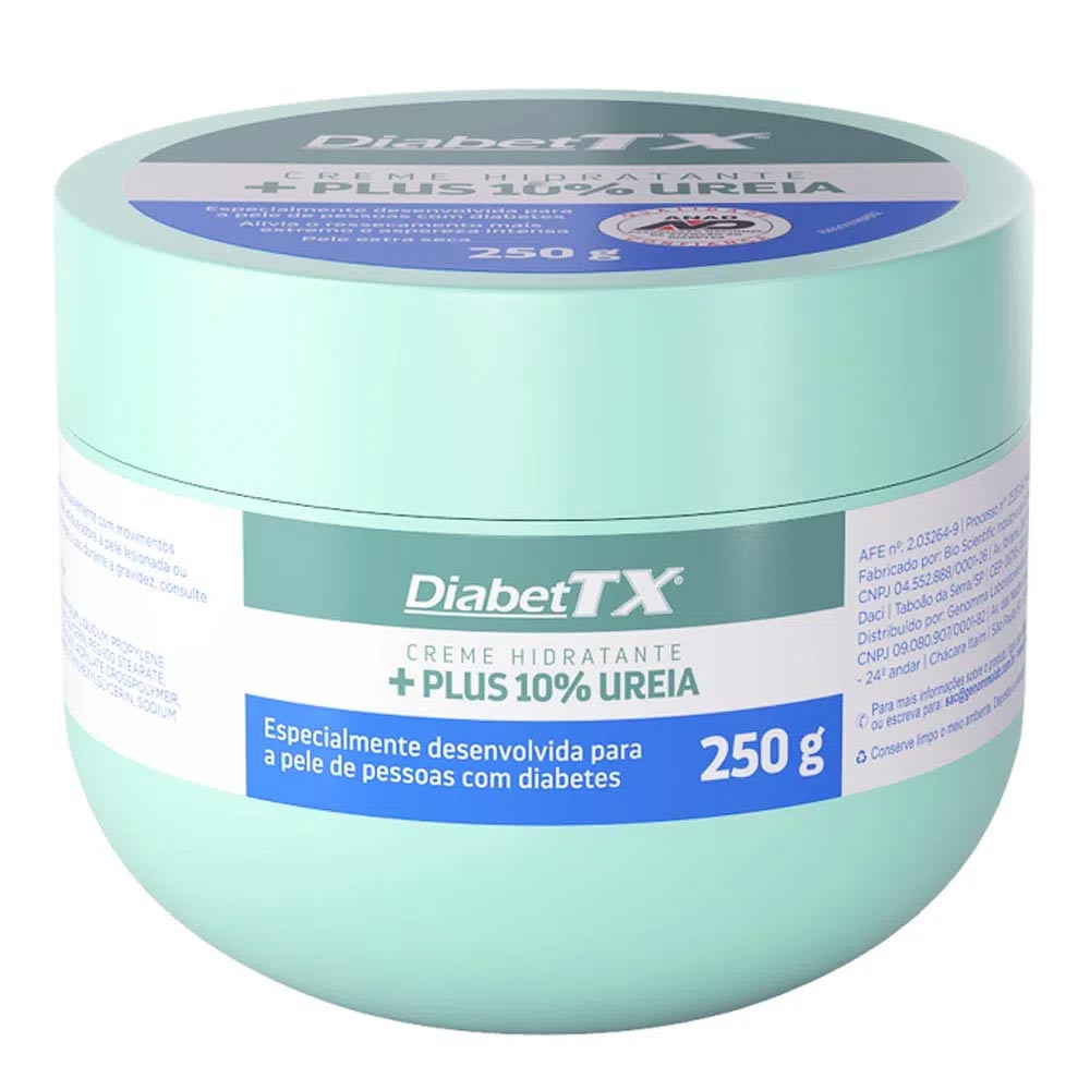 Kit DiabetTX Creme Hidratante Plus 10% Uréia Alivia o ...