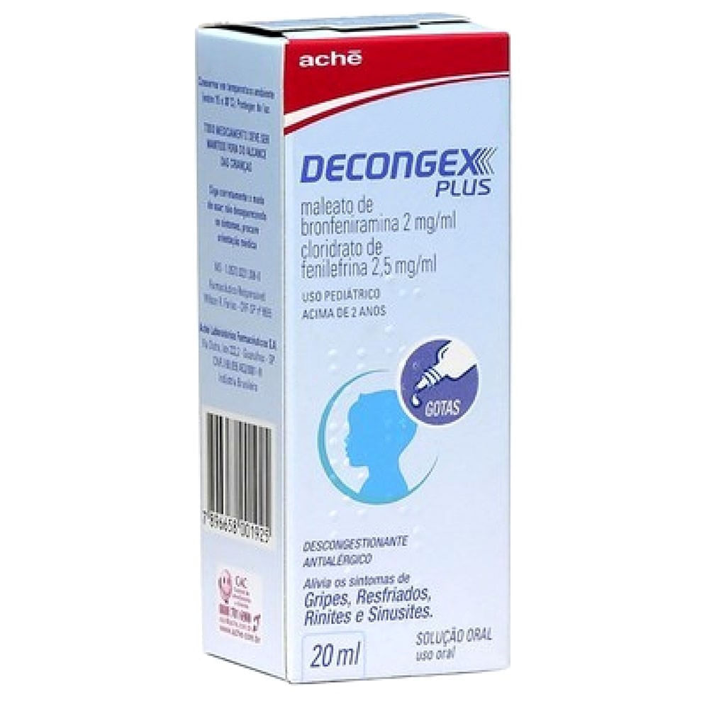 Decongex Plus Gotas 20ml - Drogaria Sao Paulo