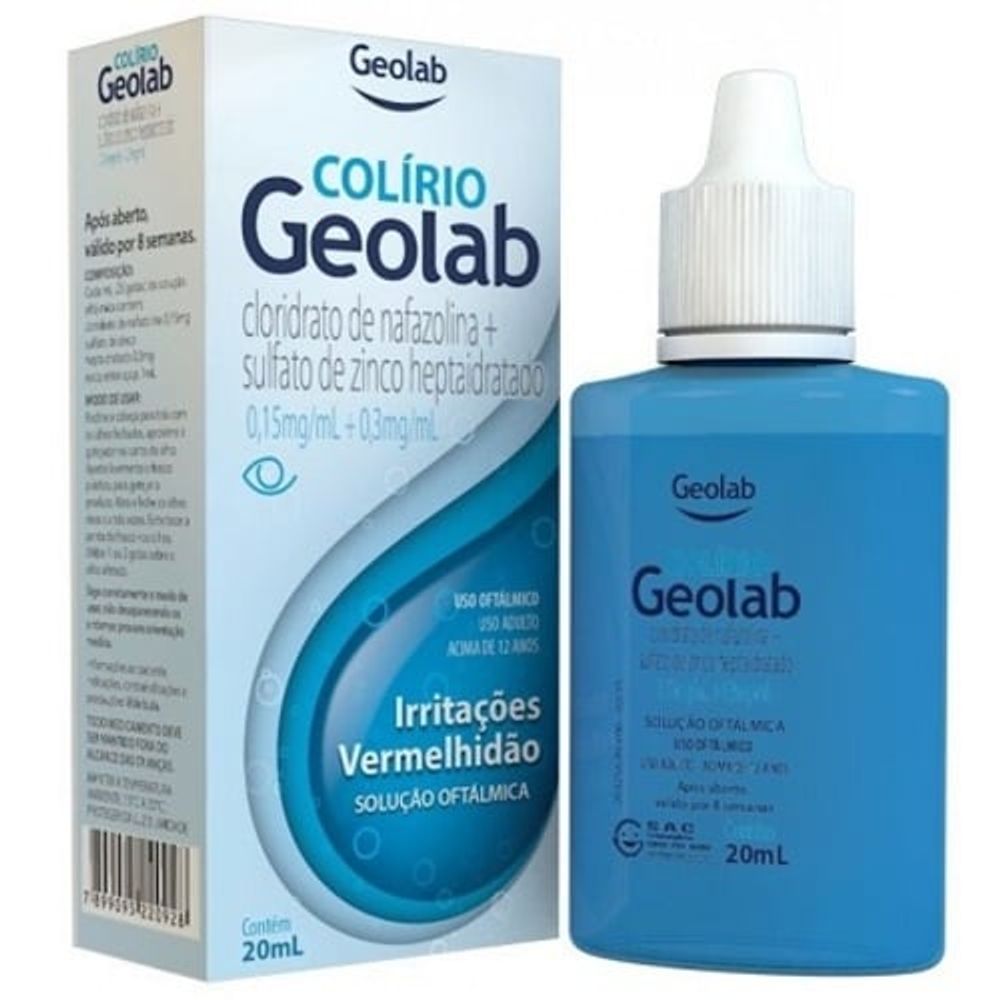 Colírio Geolab Solução Oftálmica 20ML - Drogaria Sao Paulo