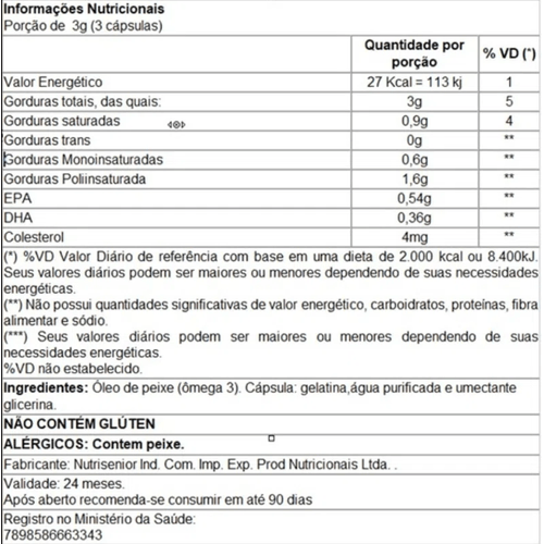 Ômega 3 Elixir 1000mg com 90 cápsulas - Drogaria Sao Paulo