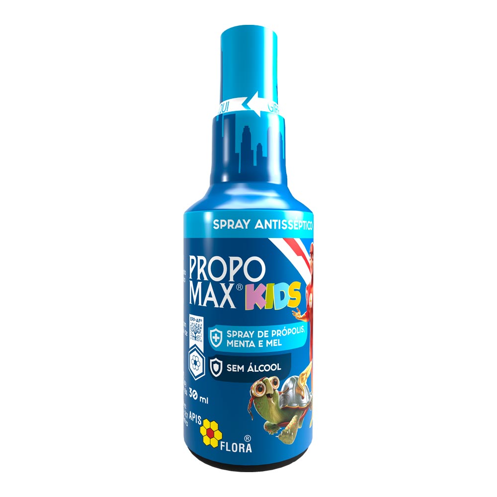Extrato de Própolis Propomax Kids Apis Flora Menta e Mel Spray 30ml ...