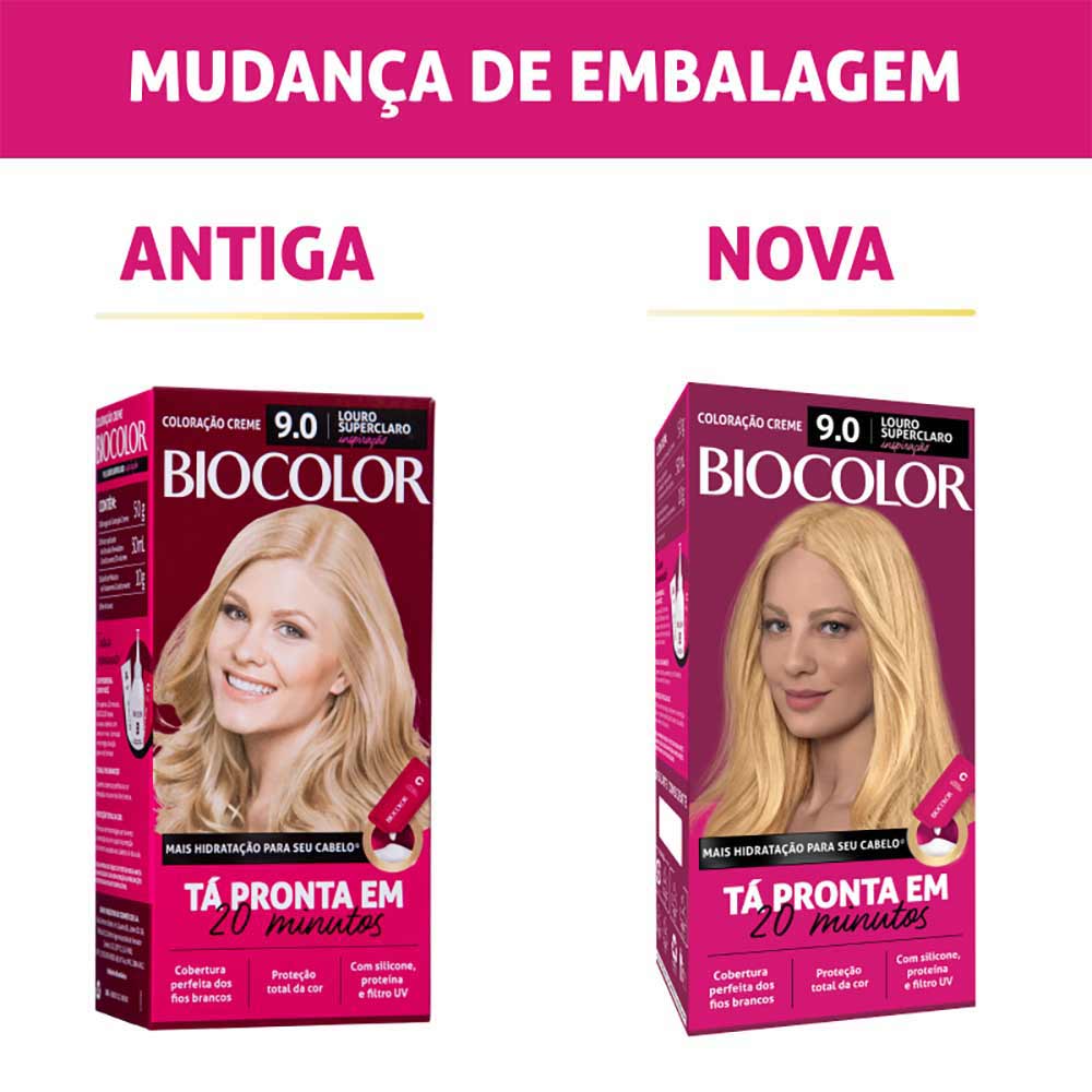 Coloração Permanente Biocolor Super Louro Abusado 9.0 1 Unidade ...
