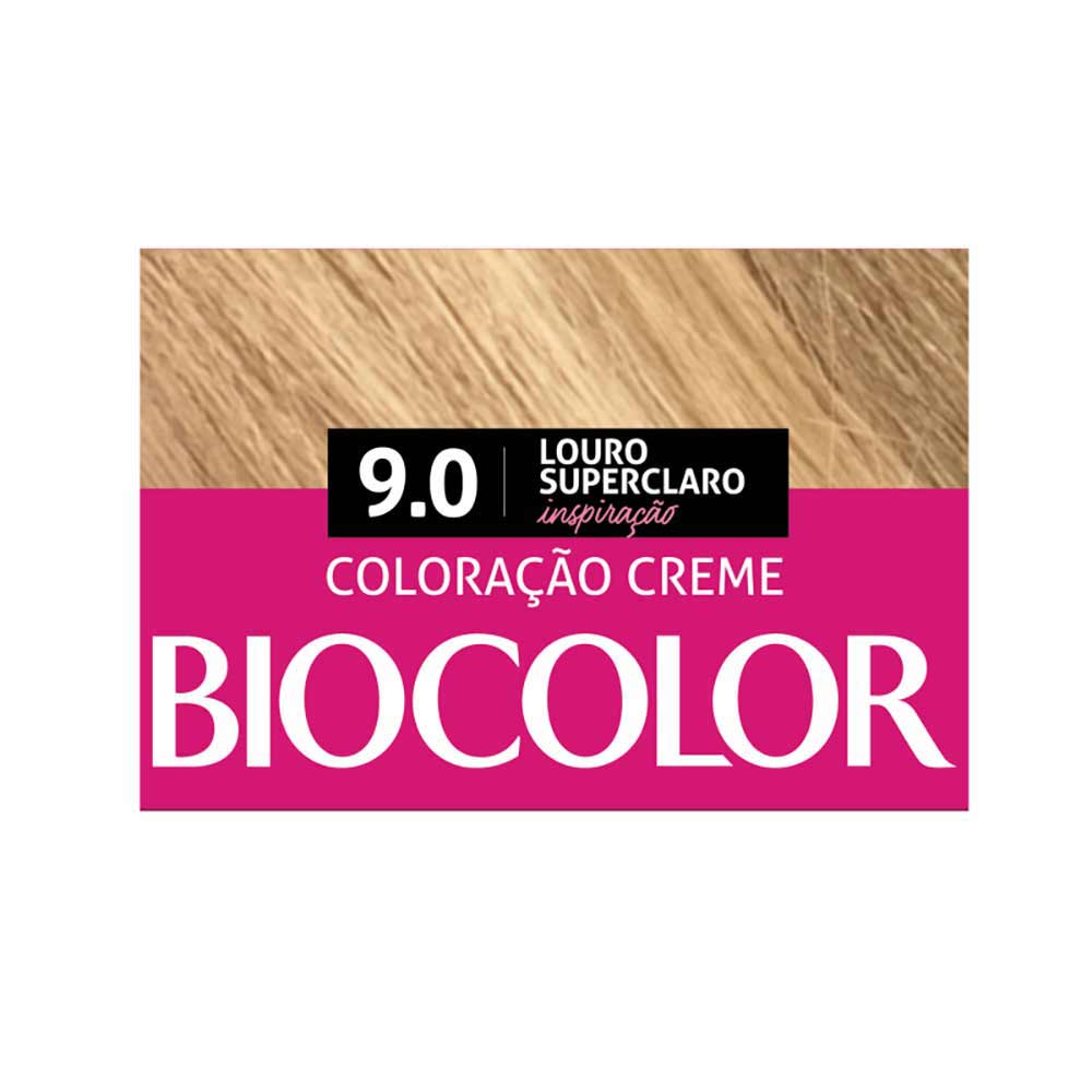 Coloração Permanente Biocolor Super Louro Abusado 9.0 1 Unidade ...