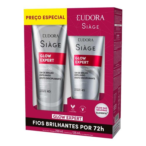 Kit Eudora Siage Glow Expert Shampoo 250ml + Condicionador 125ml ...