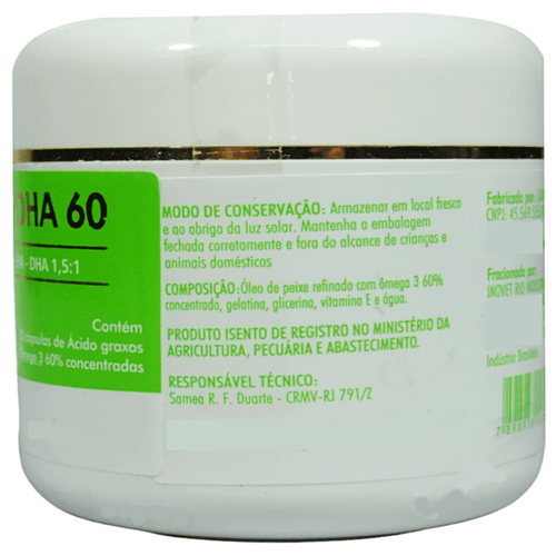 Omegaderm EPA & DHA 60 Suplemento Cães e Gatos 1000mg C/ 30 Cápsulas Kit Com 4 - Drogaria Sao Paulo