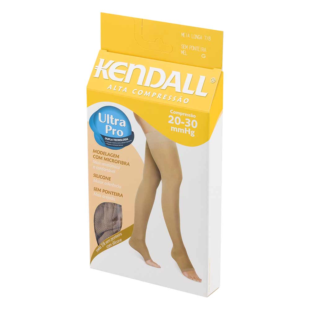 Meia 7/8 Kendall Alta Compressão sem ponteira G Mel - Drogaria Sao Paulo