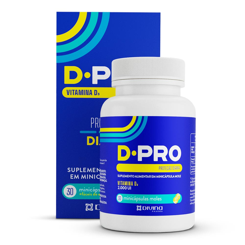 Vitamina D.Pró 2000UI 30 Minicápsulas Moles - Drogaria Sao Paulo