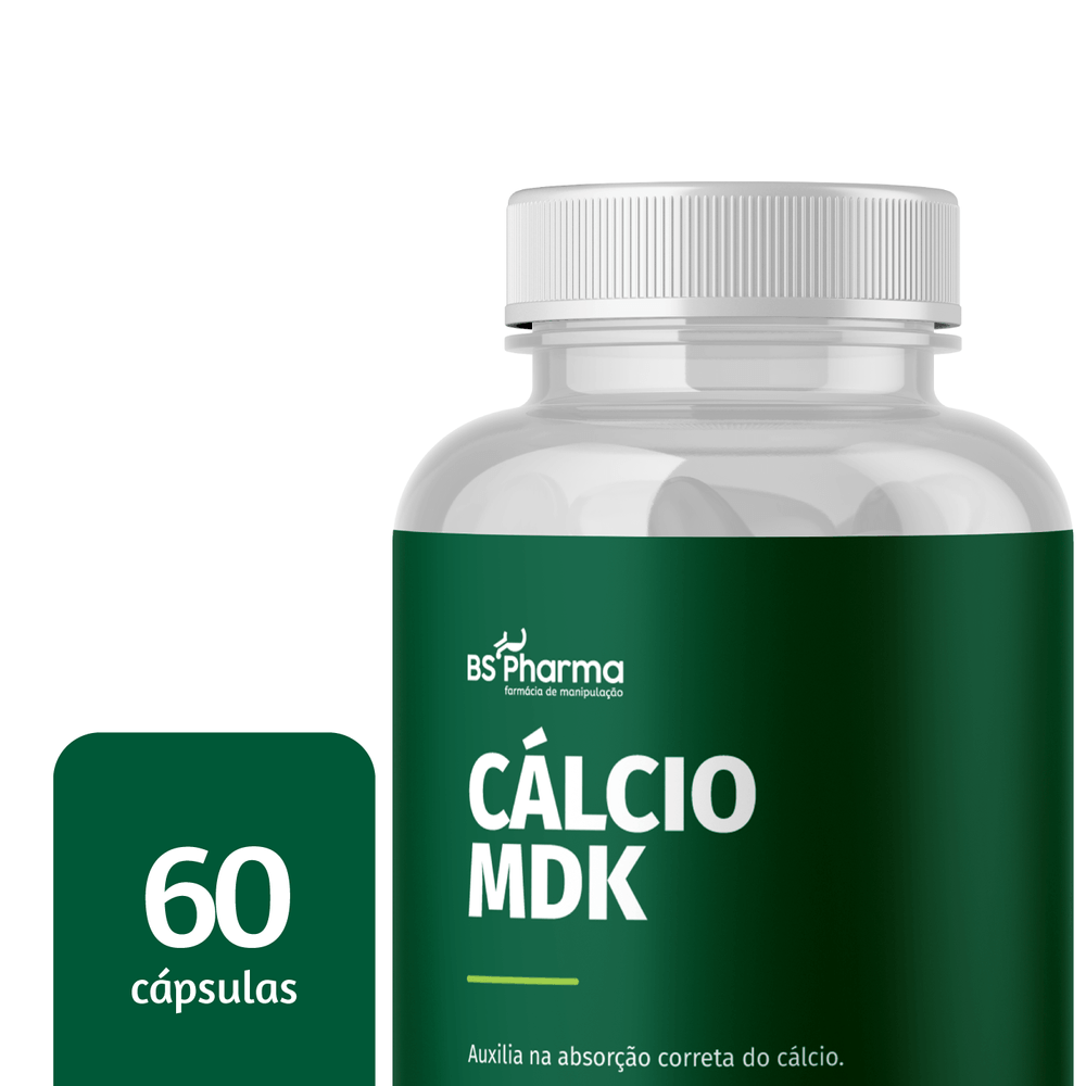 Cálcio MDK 60 Cápsulas BS Pharma - Drogaria Sao Paulo