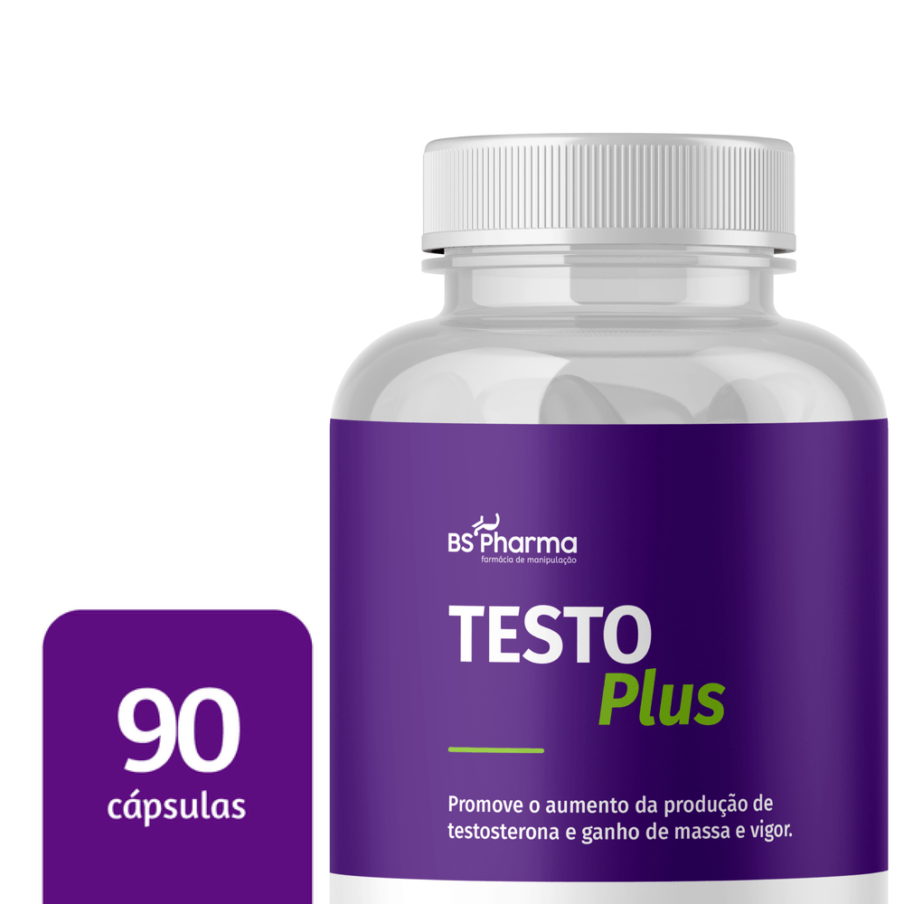 Testo Plus 90 Cápsulas BS Pharma - Drogaria Sao Paulo