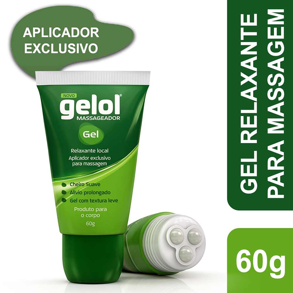 Analgésico Gel Massageador Gelol 60g Drogaria Sao Paulo