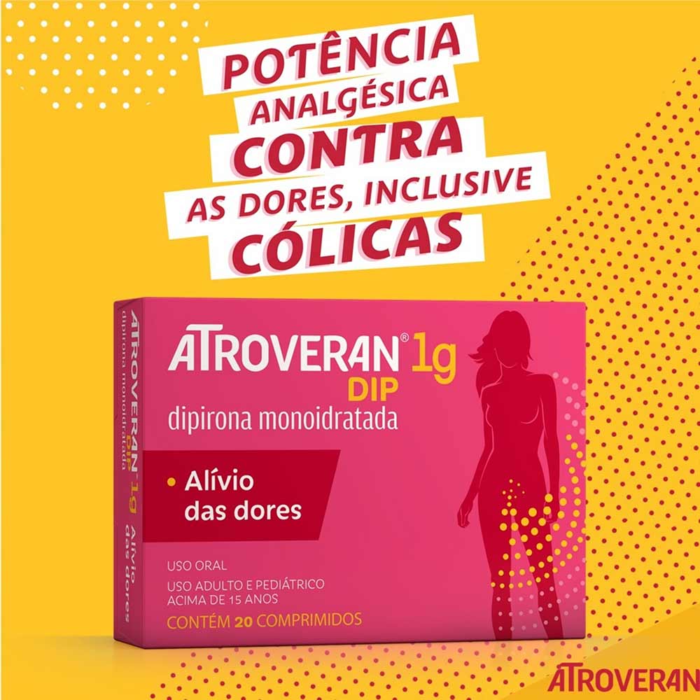 Atroveran Dip 1g 20 Comprimidos - Drogaria Sao Paulo