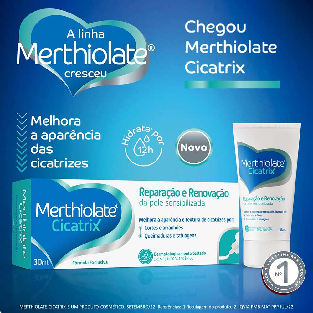 Merthiolate Cicatrix 30ml - Drogaria Sao Paulo