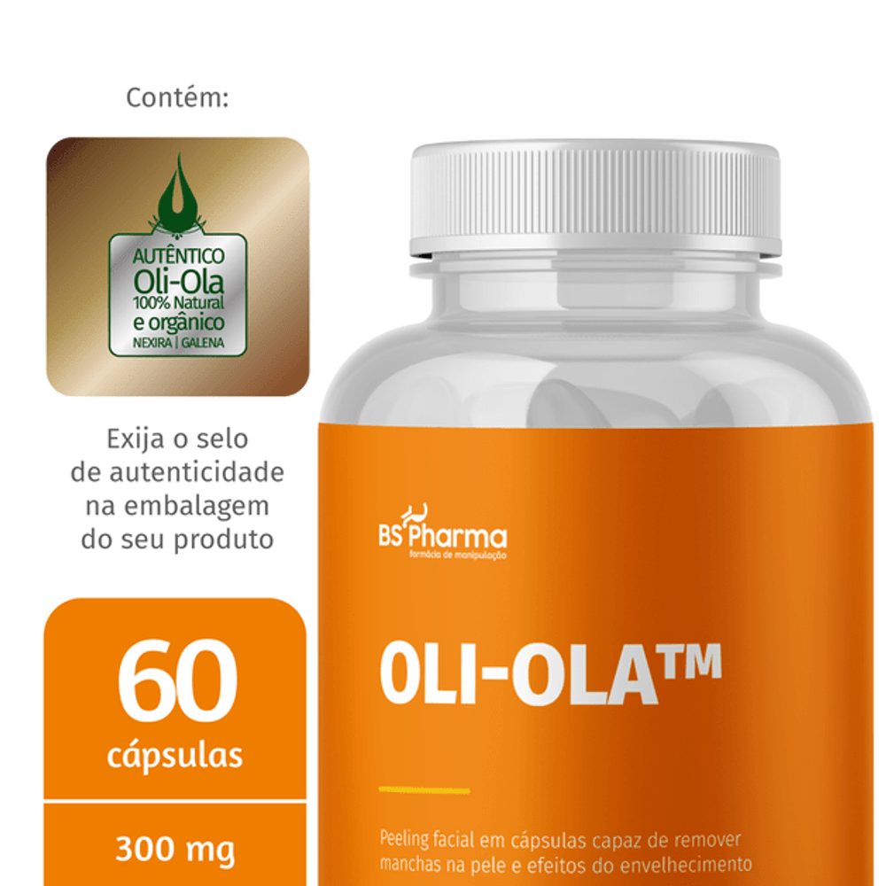 OLI OLA 300MG 60 Cápsulas BS Pharma - Drogaria Sao Paulo