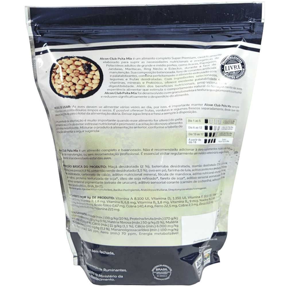 Alcon Club Psita Mix 550g Super Premium Para Psitacídeos Kit Com 2 ...