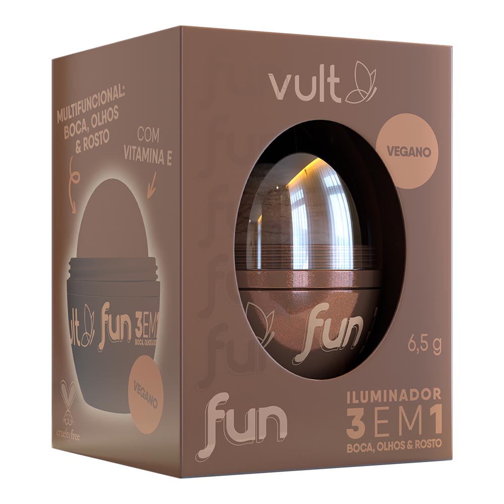 Iluminador Vult Fun Bastão 3 Em 1 Dourado Radiante 6,5g - Drogaria Sao ...