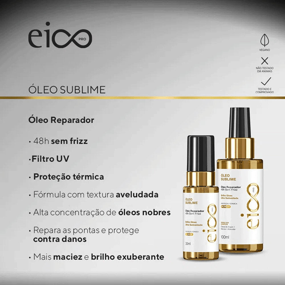 Eico Pro Óleo Sublime - Óleo Reparador 100ml - Drogaria Sao Paulo