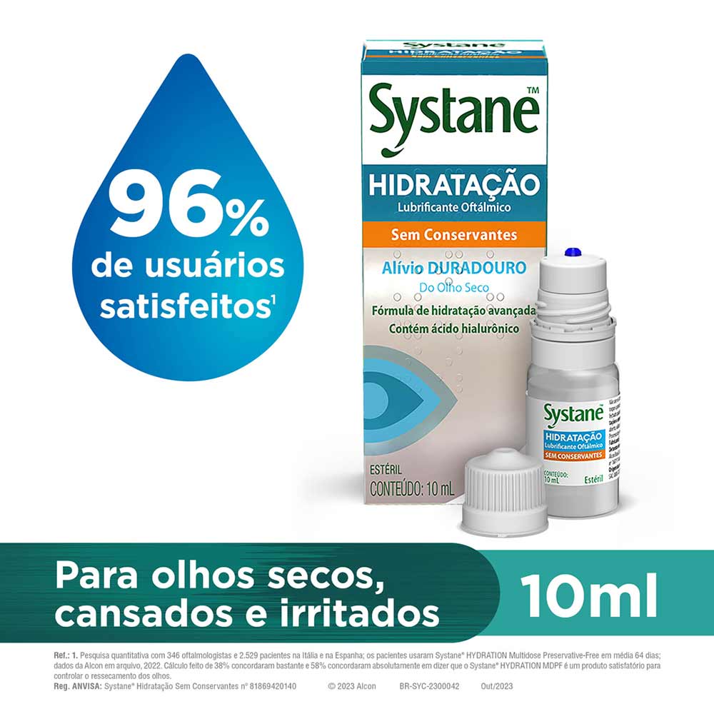 Colírio Lubrificante Oftálmico Estéril Systane Hidratação 10ml ...
